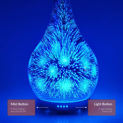Ultrasonic Diffuser Art Glass Firework 3d Large Cello