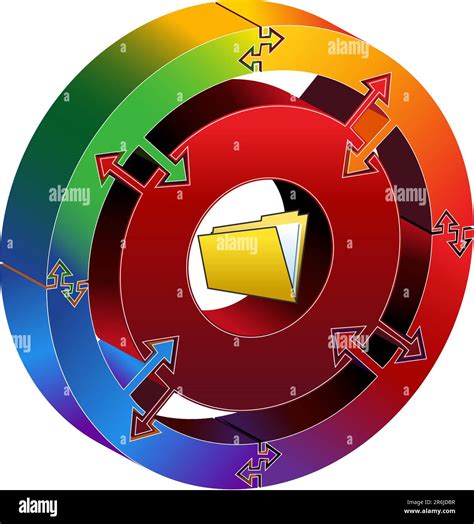 3D Process Circle Diagram With Rotating Arrows Stock Vector Image Art