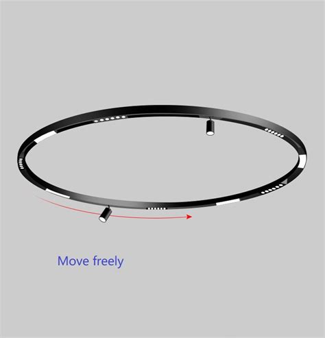 Magnetic Track System Led Linear Light Circular Ring Shape Magnetic Track Light And Led Track