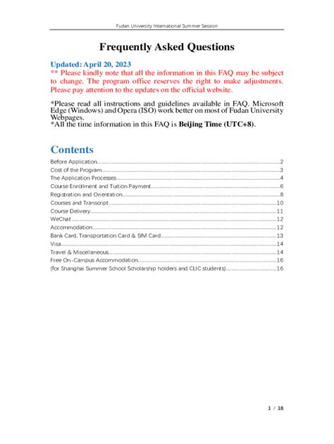 fillable online fudan international summer sessionshanghai fax email