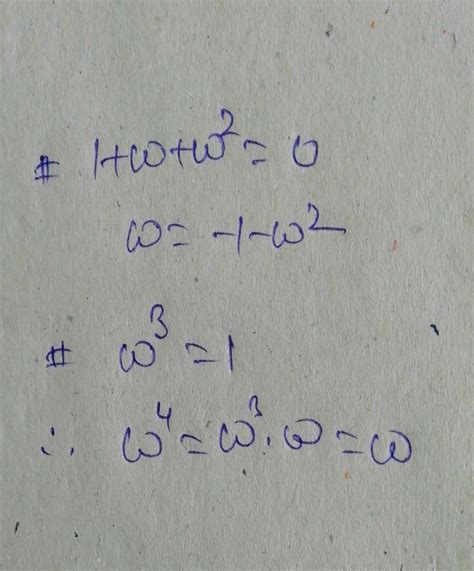 If Omega Is The Complex Cube Root Of Unity Then Prove That Left