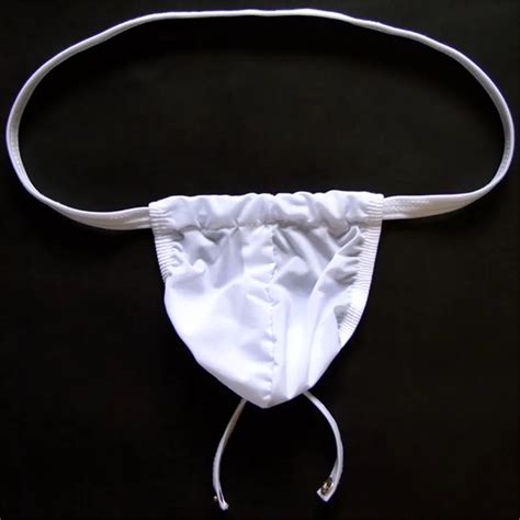 Brand Penis Pouch Men Sexy Gay Thong Buckle Hoop Push Up Men Underwear Thong String Homme Tanga