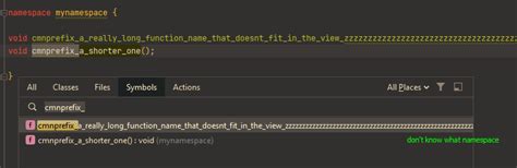 Is It Possible To Show Namespace First Then Symbol Name In Symbols