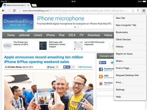 Google Updates Chrome For IOS With Support For App Extensions In Share Menu