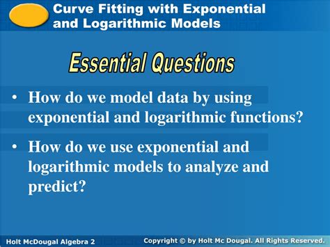 Ppt Data Modeling With Exponential And Logarithmic Functions Powerpoint