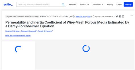 Permeability And Inertia Coefficient Of Wire Mesh Porous Media Estimated By A Darcy Forchheimer