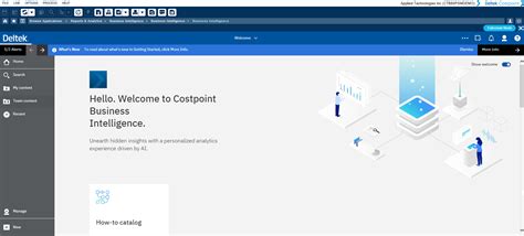 Costpoint Bi 8 1 User Interface Overview