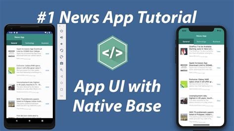 1 Create App Ui With Native Base News App In React Native Tutorial