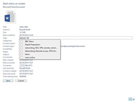 Manage Documents With Windows Explorer Using Tags And File Properties