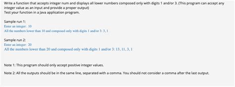 Solved Write A Function That Accepts Integer Num And