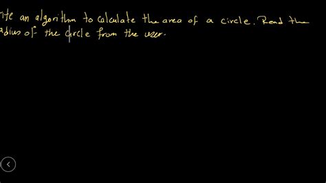 Programming Level 0 Lesson 07 Algorithm Example 02 Circle Area Youtube