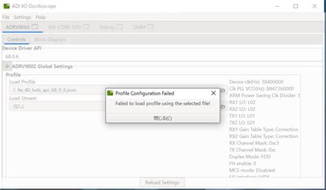 ADRV Profile Loading Failed With MIMO Mode Operation Q A Linux Software Drivers