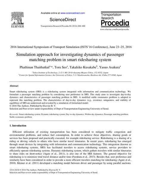 pdf simulation approach for investigating dynamics of passenger