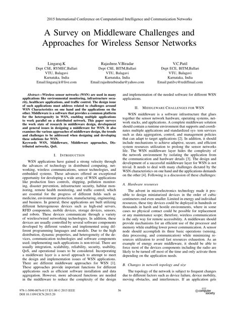 Pdf A Survey On Middleware Challenges And Approaches For Wireless