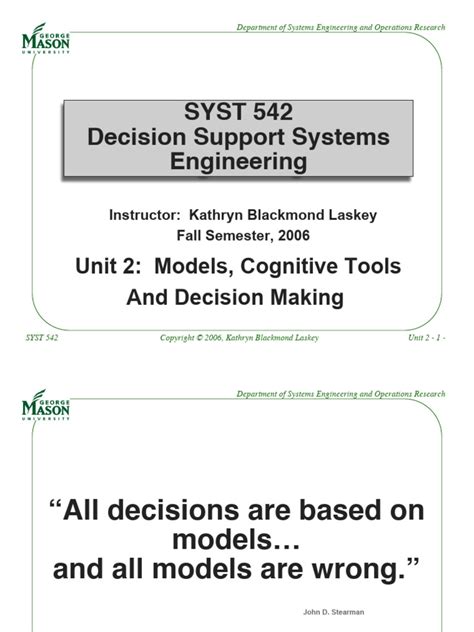 dss unit2 pdf systems engineering decision making