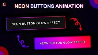 How To Create Neon Button Animation With Glow Effect Us Doovi