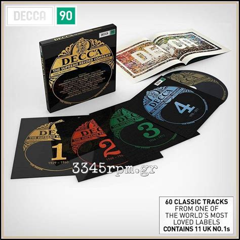 Decca The Supreme Record Company 4 Cd Box Set