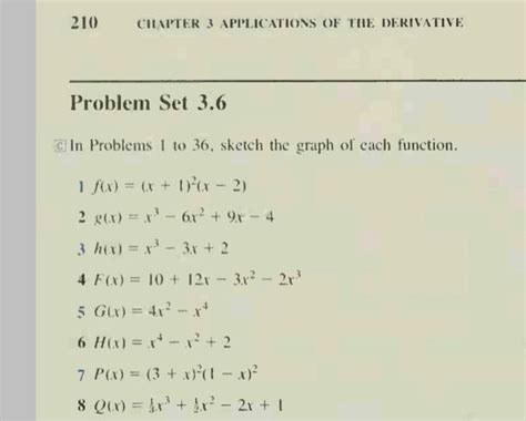 Solved CHAPTER APPLICATIONS OF THE DERIVATIVE Problem Chegg