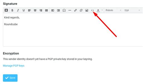 how do i add a signature in roundcube webmail newoldstamp