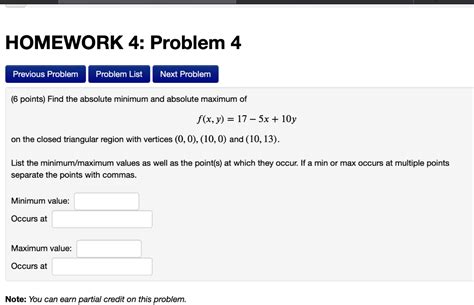 Solved Points Find The Absolute Minimum And Absolute Chegg Com