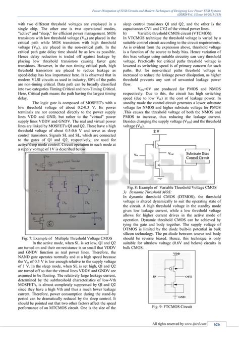Power Dissipation Of Vlsi Circuits And Modern Techniques Of Designing Low Power Vlsi Systems Pdf