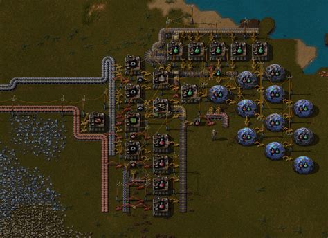 My First Red Green Science Setup Is Coming Along Nicely Factorio