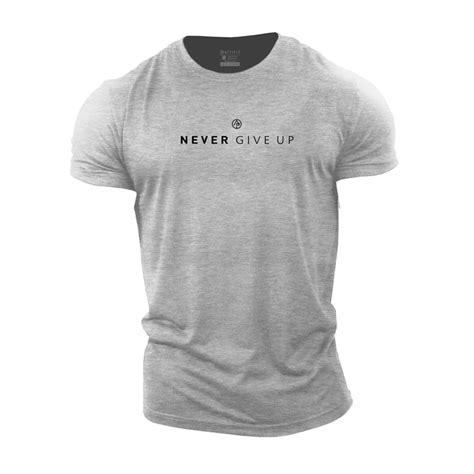 Never Give Up Cotton T Shirt
