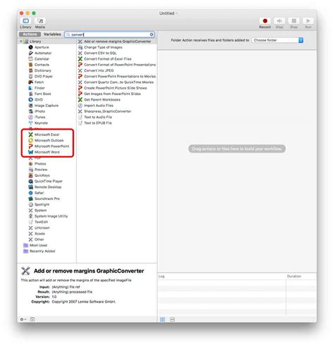 applescript how do i get automator actions for microsoft powerpoint