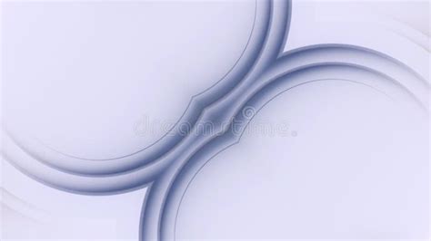 3d Rendering Loop Animation Of Geometric Pattern Of Moving White Rings