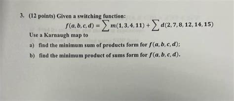 solved f a b c m 1 3 4 11 2 7 8 12 14 15 Σα