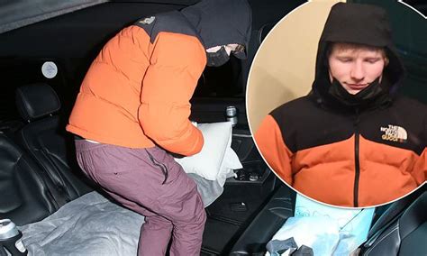 Bed Habits Ed Sheeran Climbs Into A Makeshift Bed In The Back Of His