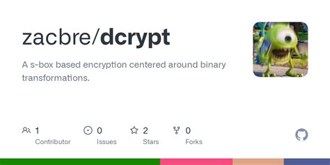 github zacbre dcrypt a s box based encryption centered around binary transformations