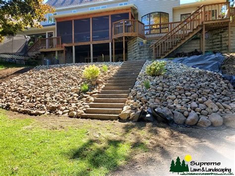 Rip Rap Rock Landscaping And Installation In Minnesota — Supreme Lawn