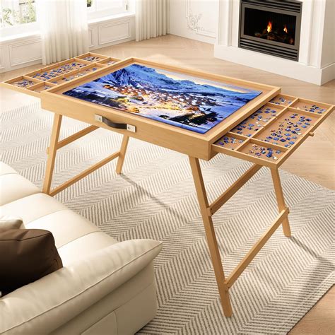 24 8 H Tall Puzzle Table With Drawers 1000 Pieces Jigsaw