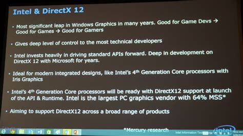 Microsoft S Directx Api Supports Amd Gcn Nvidia Fermi Kepler Maxwell And Intel S Iris