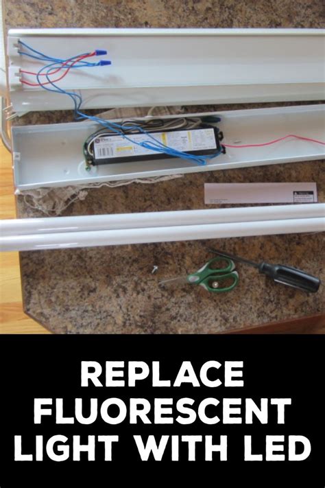 How To Replace Fluorescent Light With Led Fluorescent Light Bulb Fluorescent Light
