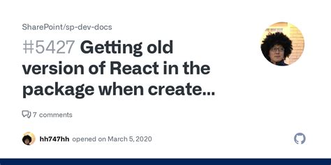 Getting Old Version Of React In The Package When Create Sharepoint Webpart Issue