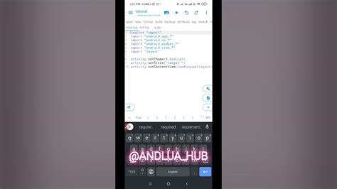Introduction To Andlua Youtube