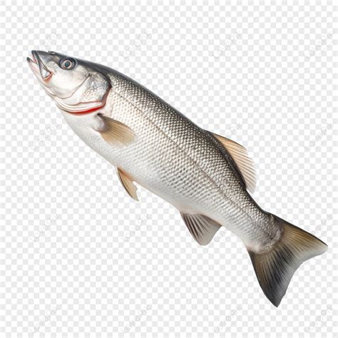 클리핑 패스를 사용하여 흰색 배경에 격리된 원시 농어 신선한 농어 물고기전부의보다 Png 일러스트 무료 다운로드 Lovepik