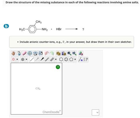Solved Draw The Structure Of The Missing Substance In Each Chegg