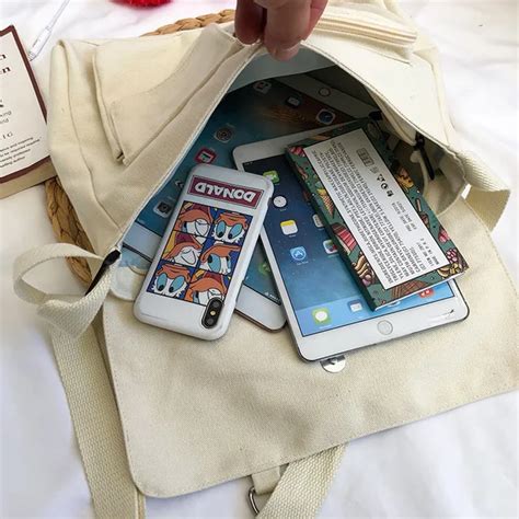 심플 스타일 문 대용량 핸드백 하라주쿠 캐주얼 울장 신사용 대학 숄더백 캔버스 세련 크로스 바디 백 이유트렌드