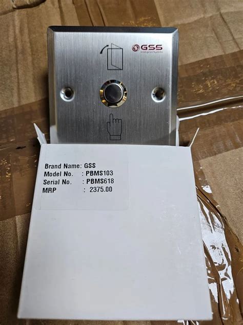 Gss Push Button For Door Access Control System Metal Ms Body Door Exit Switch For Honeywell Hid