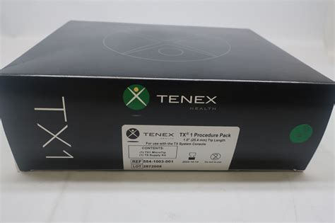 New Tenex 554 1003 001 Tx1 Procedure Pack 1 0 Tip Length For Use With Tx System Console