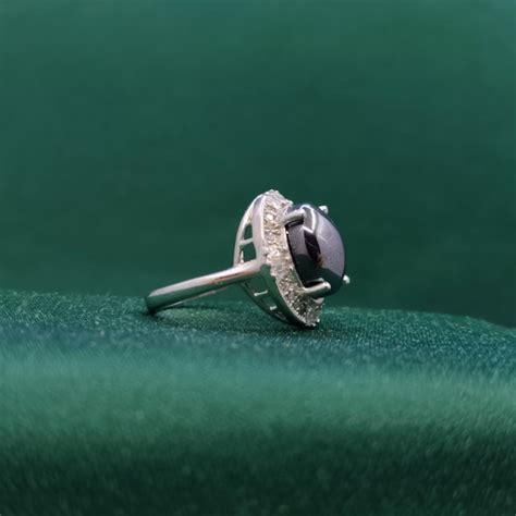 انگشتر حدید صینی زنانه نقره همراه با حکاکی کد 10754