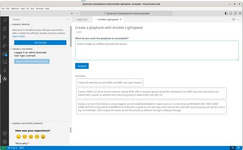 Introducing Ansible Lightspeed Playbook Generation And On Premise Deployments