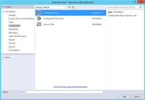 Ax7 Configuration Keys