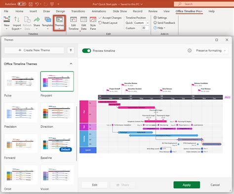 Quick Start To Office Timeline Pro