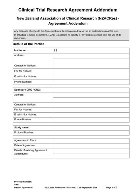 Professional Contract Amendment Templates Samples ᐅ TemplateLab