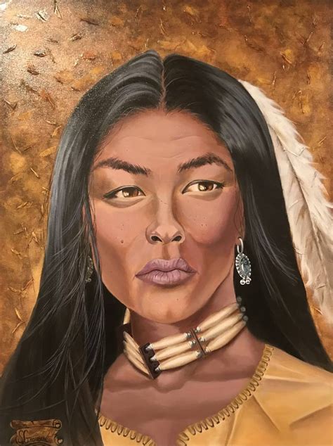Native Indian Women Paintings