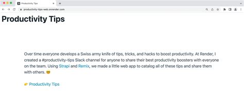 Render Remix And Strapi Lets Build A Productivity Tips App Render